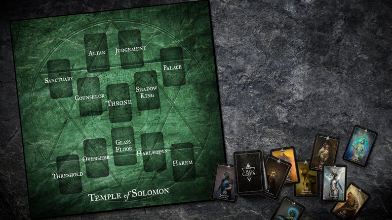Temple of Solomon - Ars Goetia Demon Tarot Summoning Board for Occult ...