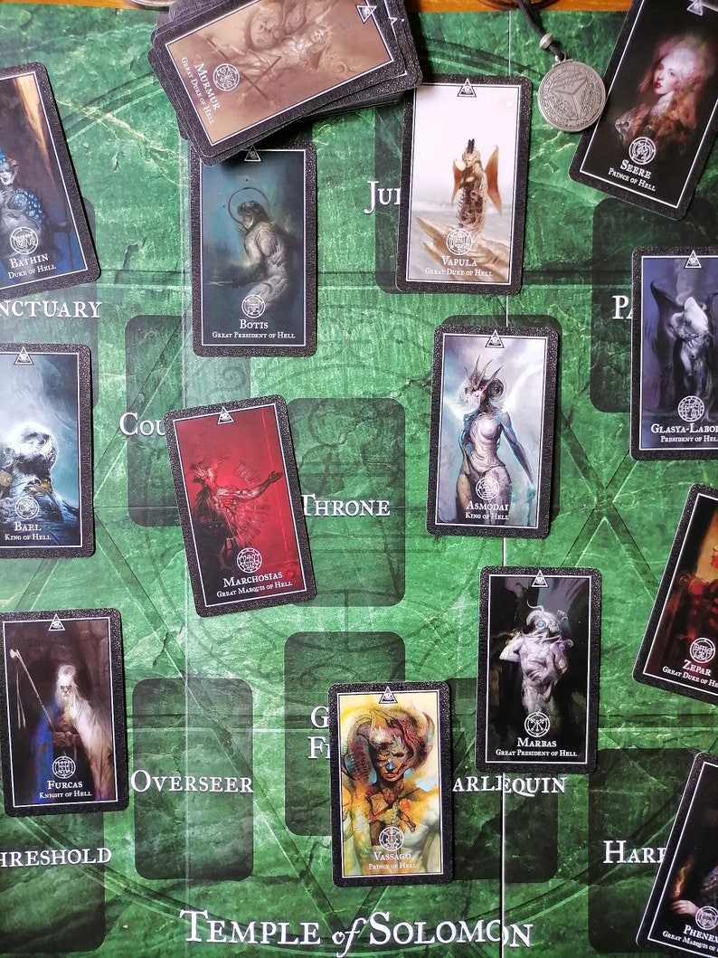 Temple of Solomon Ars Goetia Demon Tarot Summoning Board for - Etsy