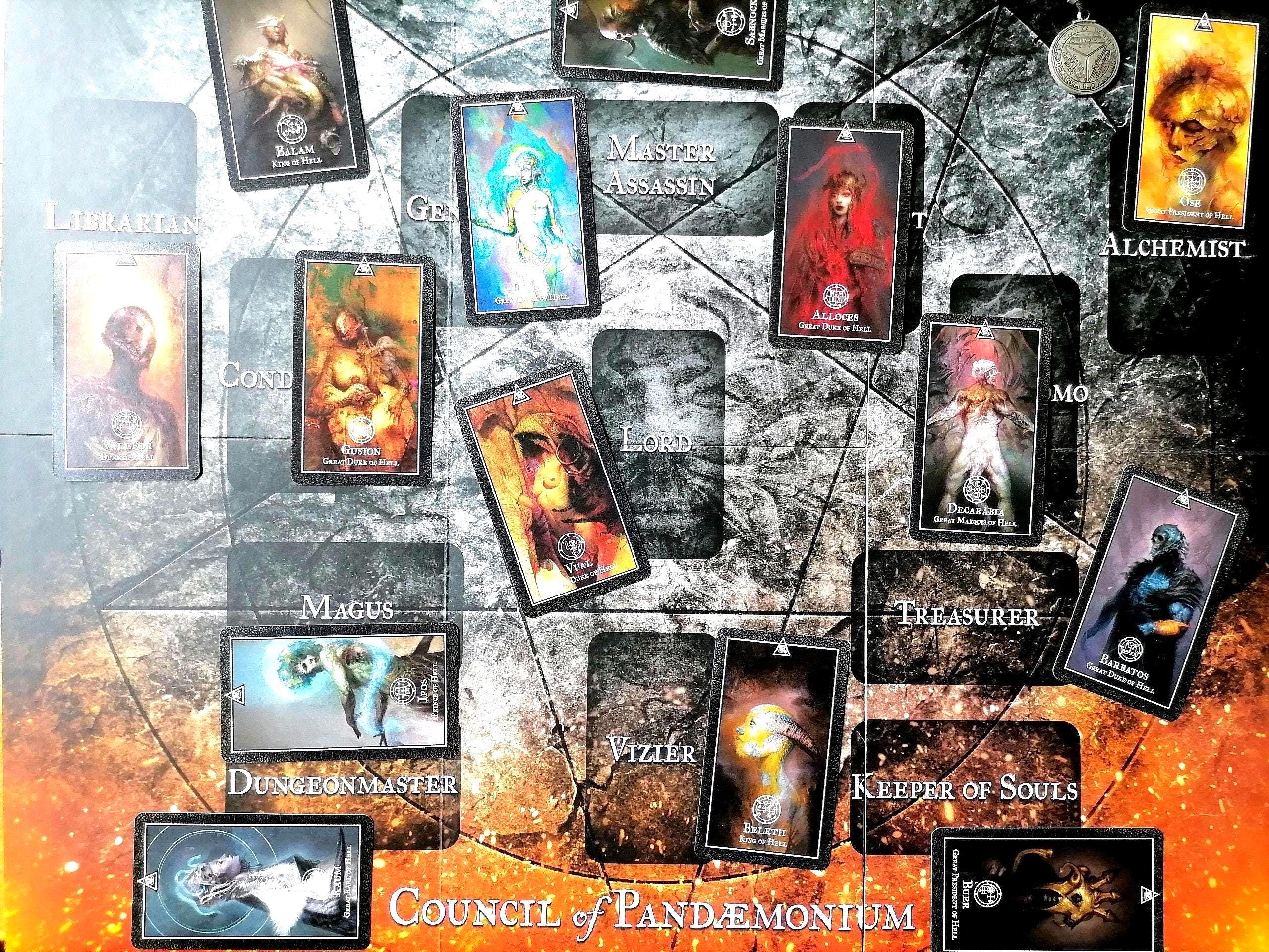 Council of Pandaemonium - Ars Goetia Tarot Summoning Board for Occult ...