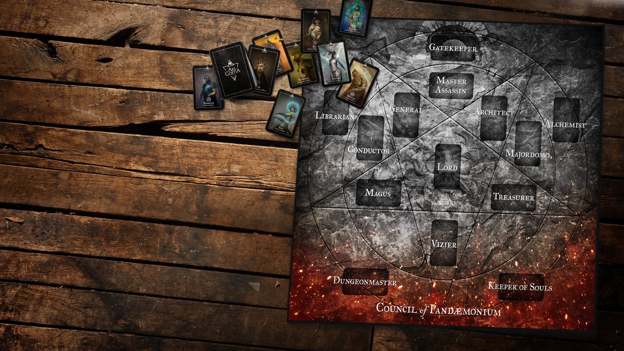 Council of Pandaemonium - Ars Goetia Tarot Summoning Board for Occult ...