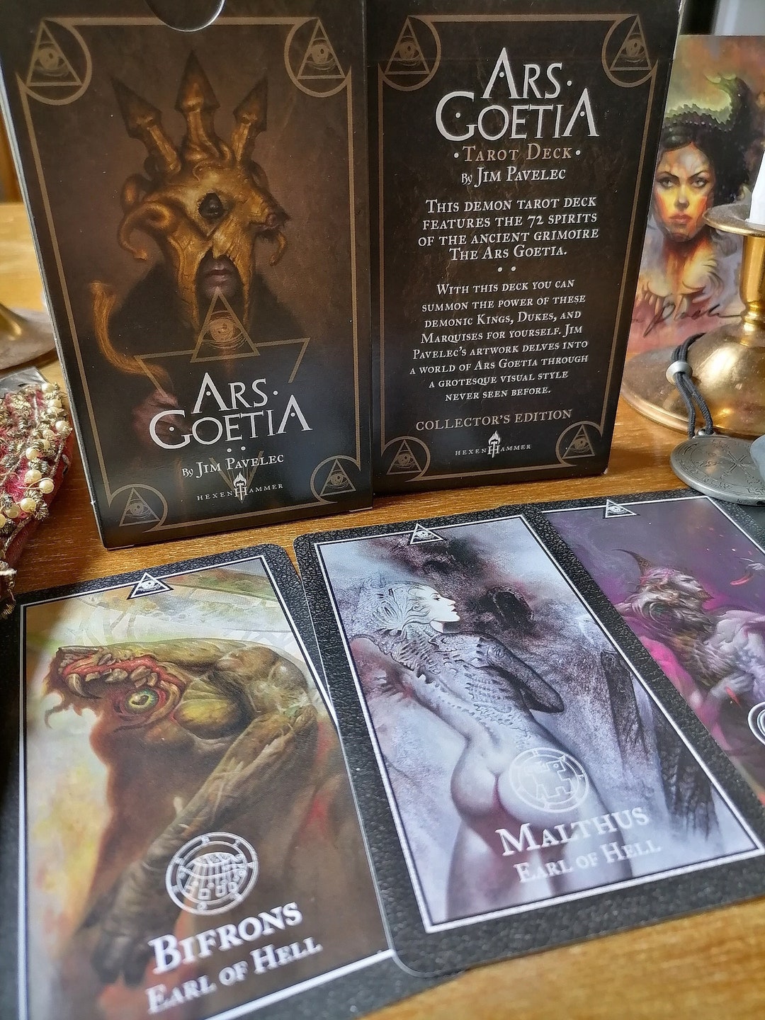 Ars Goetia Tarot Deck Collectors 1st Edition Occult Magic Cards Etsy
