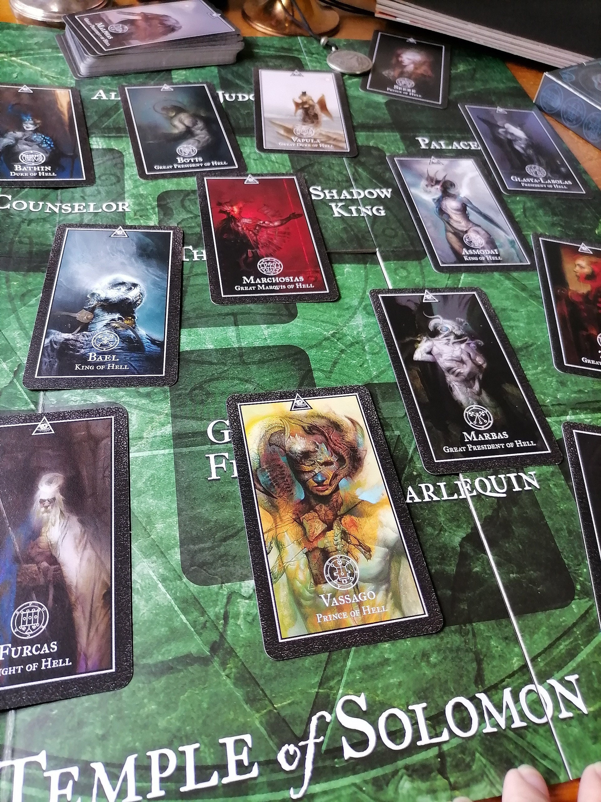 Temple of Solomon - Ars Goetia Demon Tarot Summoning Board for Occult ...