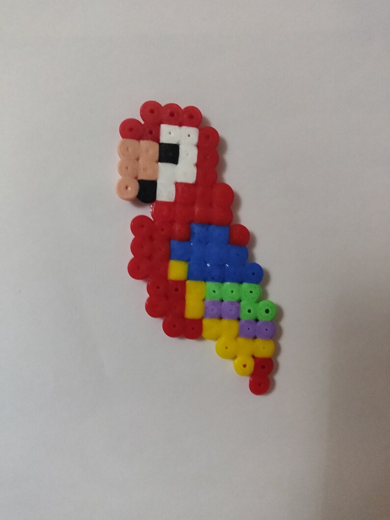Perler Beads Parrot home made by Auden | Etsy