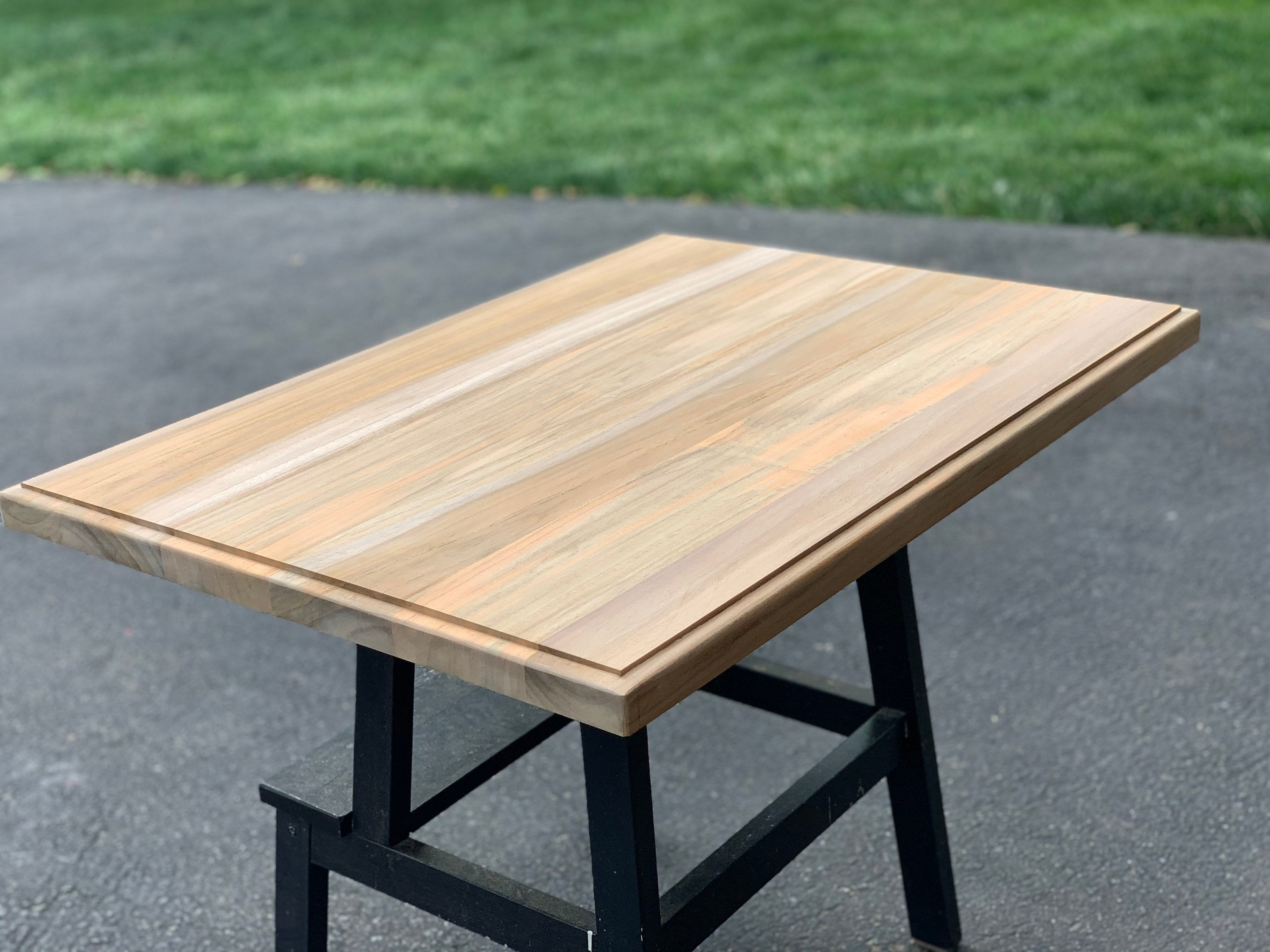 Custom Made to Order Table Tops. Teak, Walnut, Oak, Maple Etc.. or ...