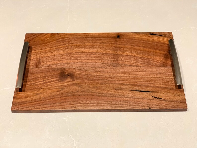 Solid Walnut Serving Tray - Etsy