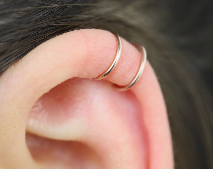 Cartilage Helix Ear Cuff No Piercing Conch Cuff Non Pierced Etsy