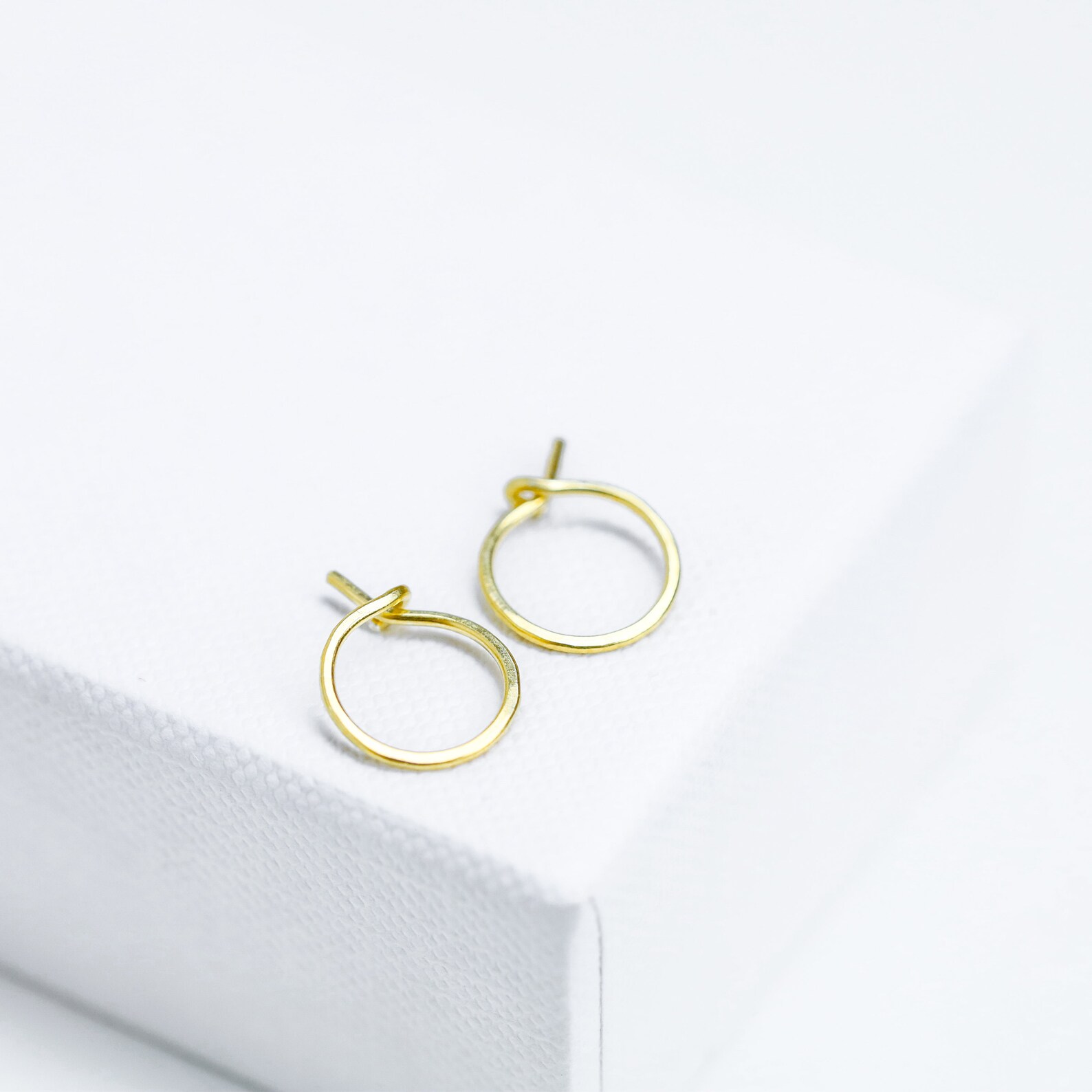Tiny Hoop Earrings Solid 925 Sterling Silver Hoop Gold Loops - Etsy