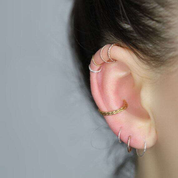 Ear Piercings Forward Helix Hoop