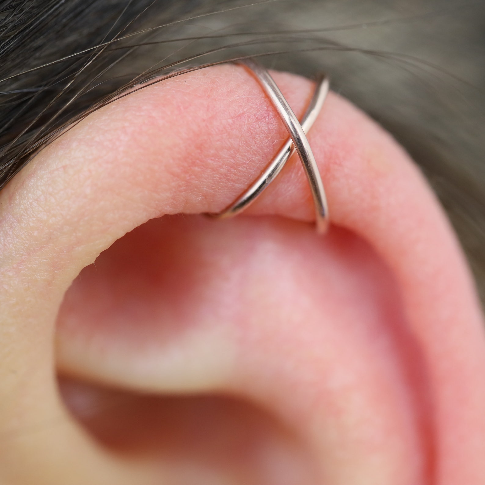 Set of 2 Ear Cuff or Single Ear Cuff Smooth Ear Cuffs Double | Etsy