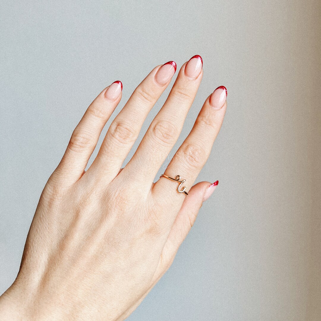 Personalized Letter R Ring Custom Initial Ring Ring - Etsy