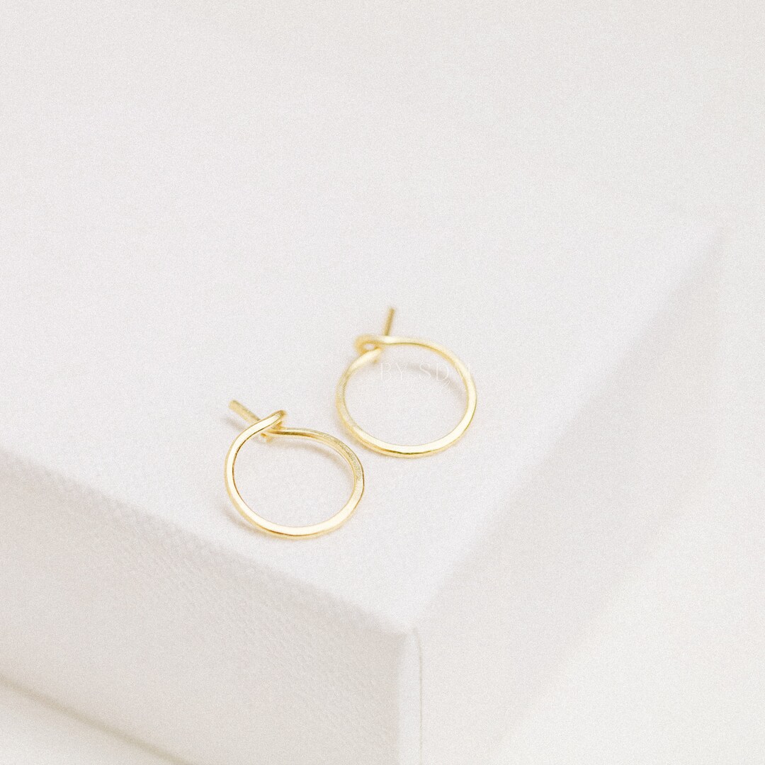 Tiny Hoop Earrings Solid 925 Sterling Silver Hoop Gold Loops - Etsy