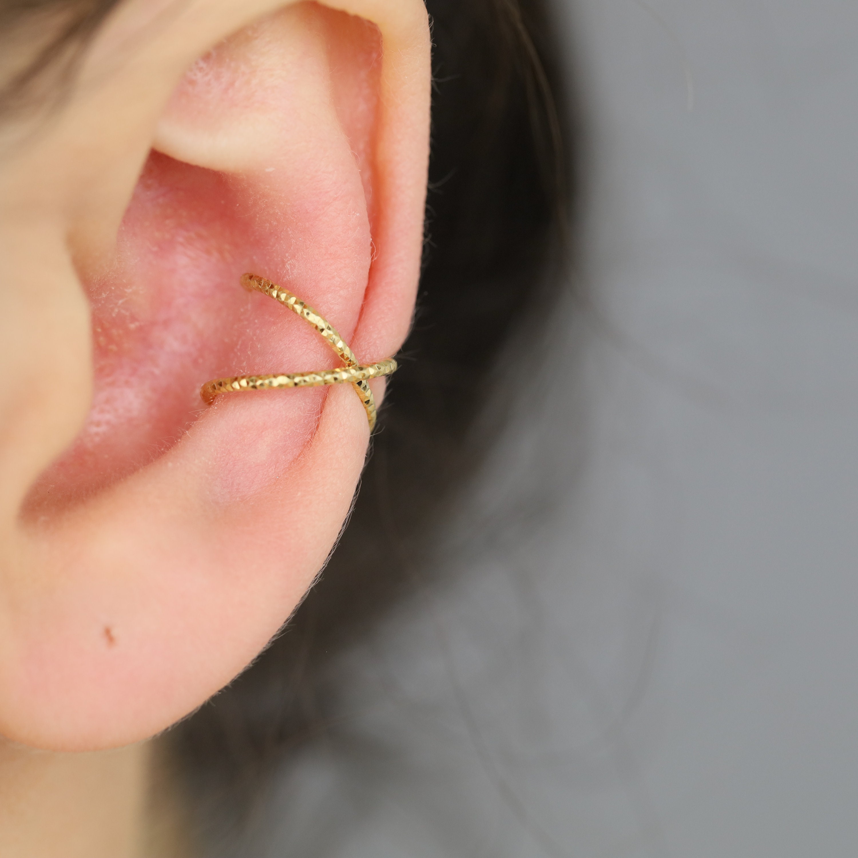 Criss Cross Ear Cuff X Ear Cuff Ear Cuff Ear Wrap Ear - Etsy UK