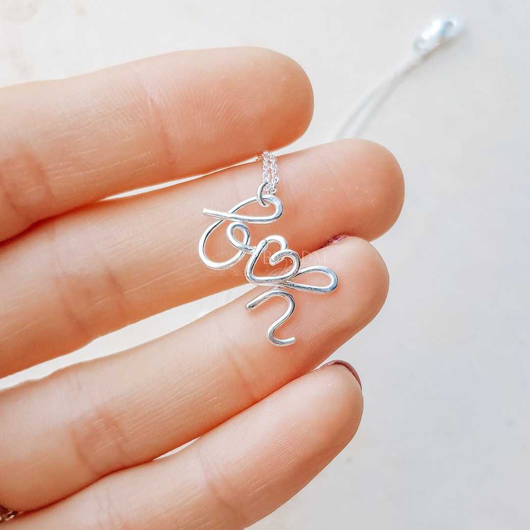 Holidays Gift • Christmas Gift • Name Necklace • Gold - Silver and Rose ...