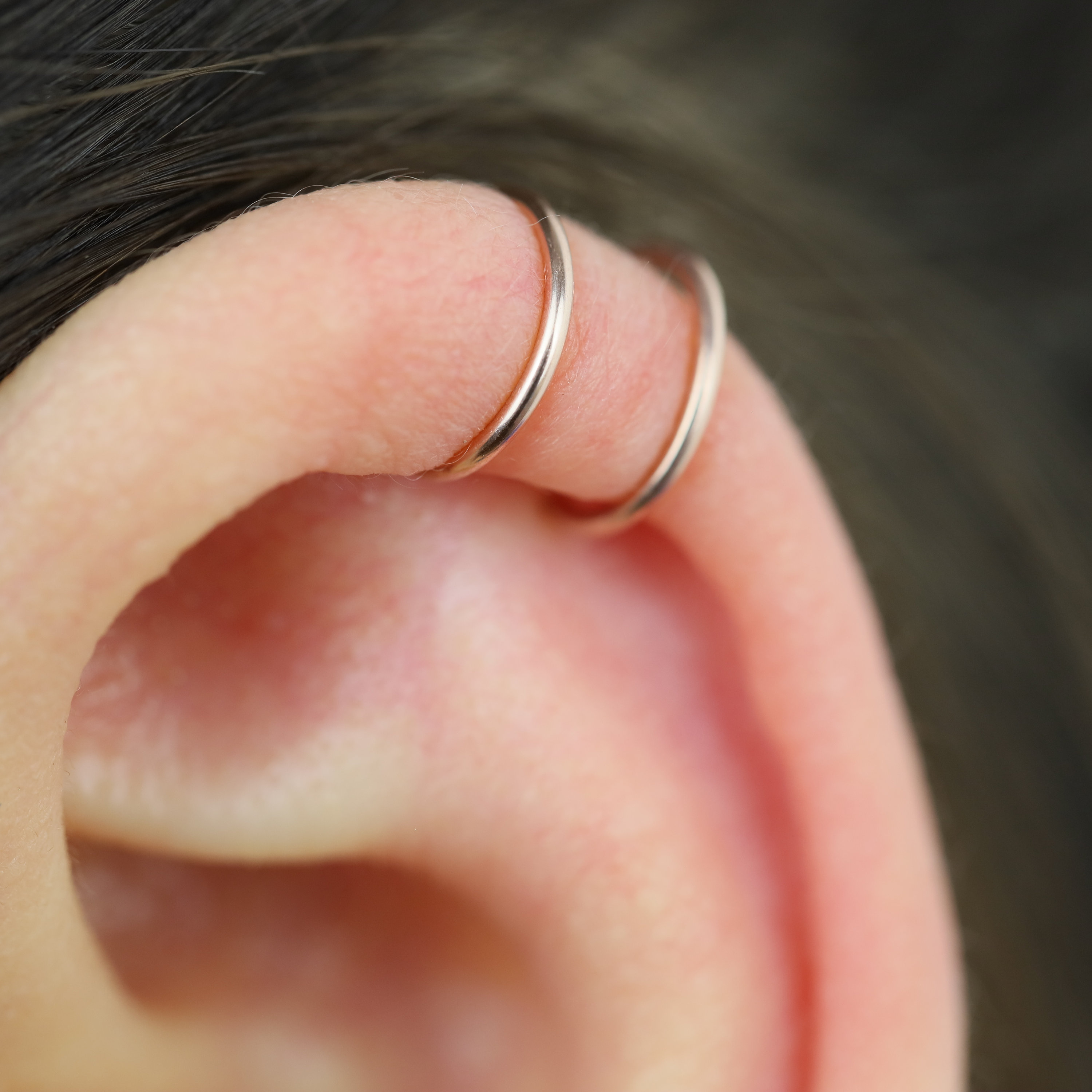 Set of 2 Ear Cuff or Single Ear Cuff Smooth Ear Cuffs Double | Etsy