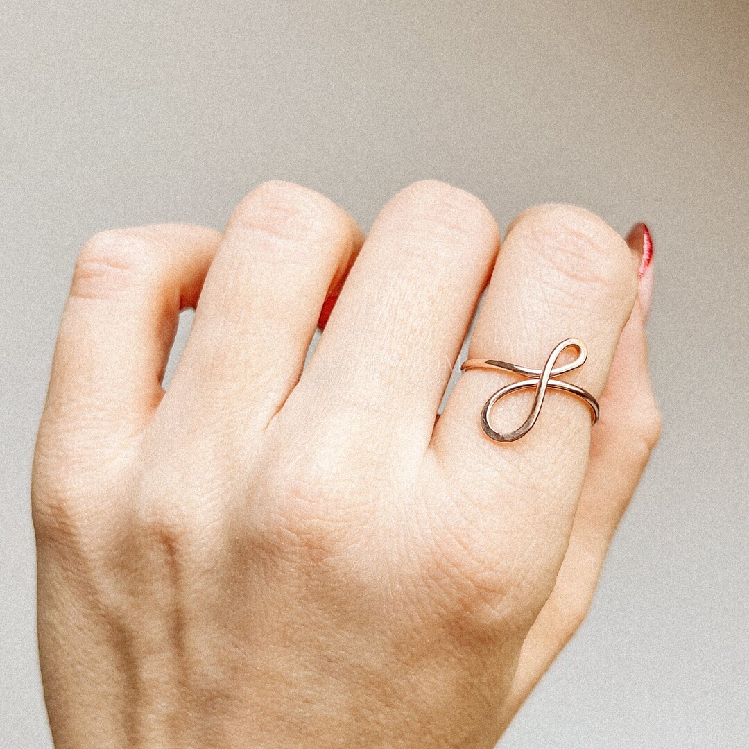 Dainty Personalized Letter F Ring • Tiny Custom Silver Initial Ring ...