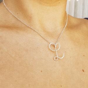 L Custom Letter Necklace • Personalized Name Necklace • L Custom ...