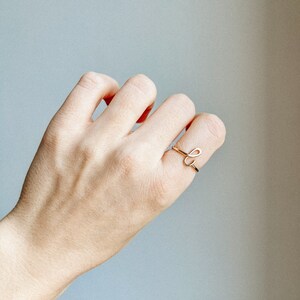 Dainty Initial L Name Ring • Personalized Ring • Stacked Initial Ring ...