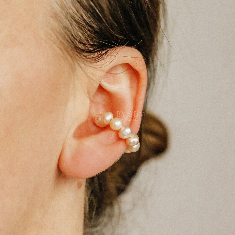 Pearl Ear Cuff - Etsy