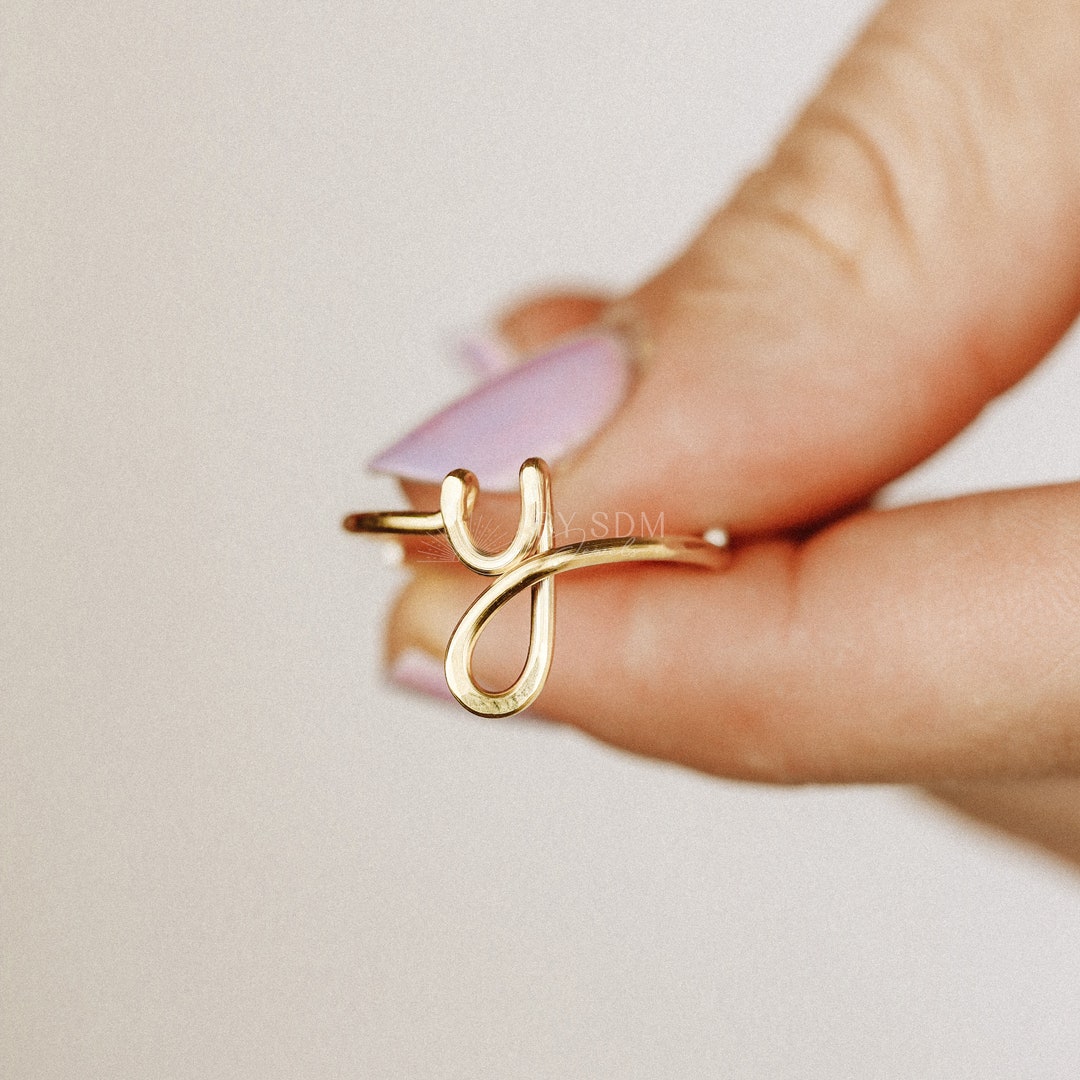Ily jewels initial ring store