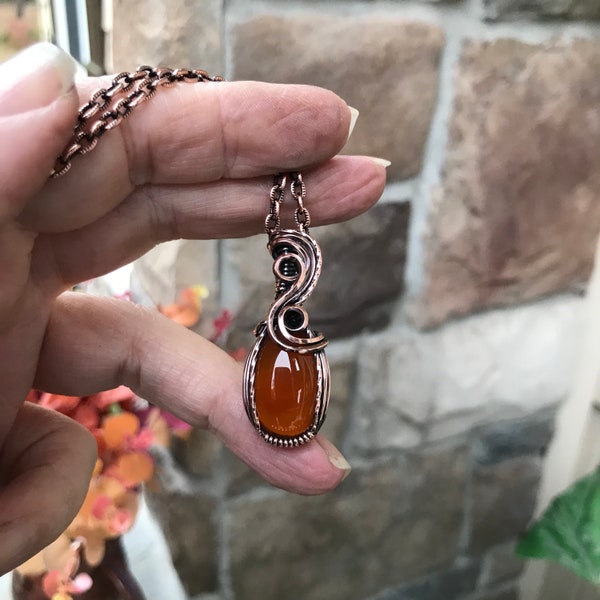 Copper Wire Necklace - Etsy