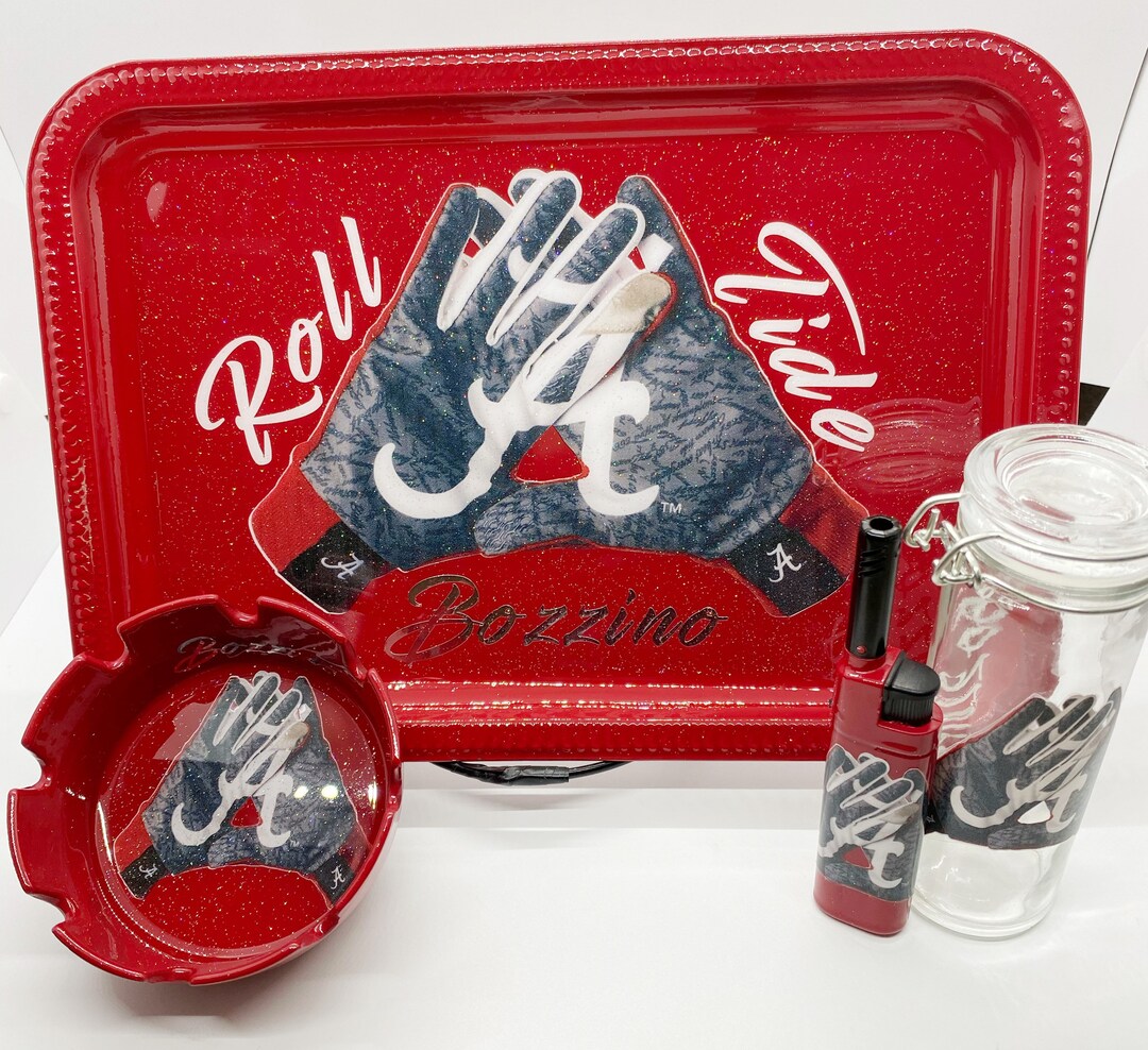 Buy Alabama Football Rolling Tray Set Online in India - Etsy