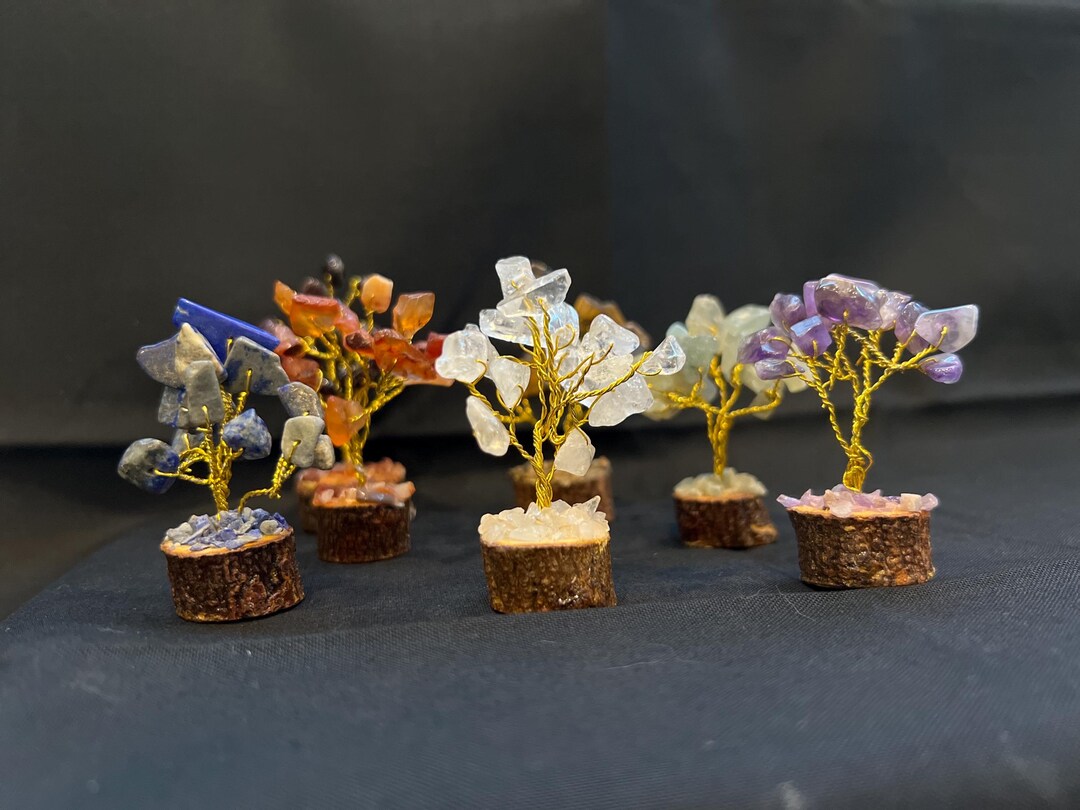 Crystal Tree - Mini Crystal Tree - Crystal Gem Tree - Small Crystal ...