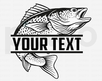 Walleye Fishing Svg, Fishing Svg, Walleye Fish Svg, Walleye Clipart ...
