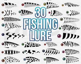 Fishing Lure Svg Fishing Lure Pattern Fish Clipart Lure - Etsy