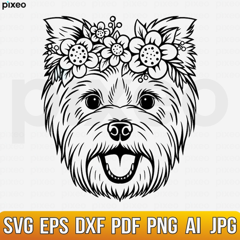 Yorkie Svg - Etsy