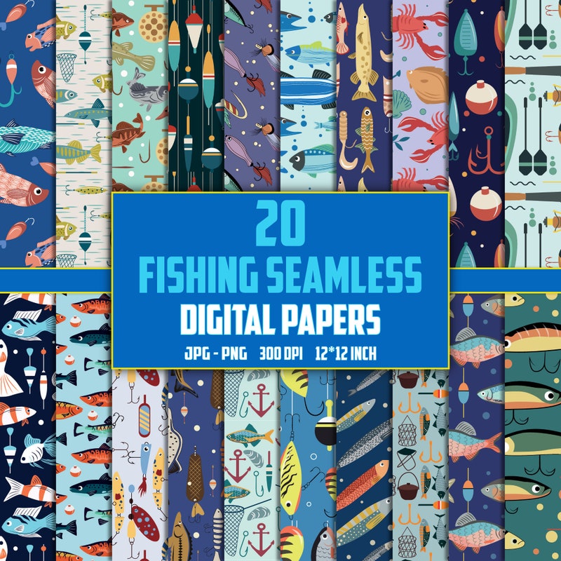 Fishing Pattern - Etsy
