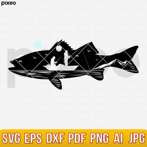 Striped Bass Fishing Svg, Fishing Svg, Striped Bass Fish Svg, Bass ...