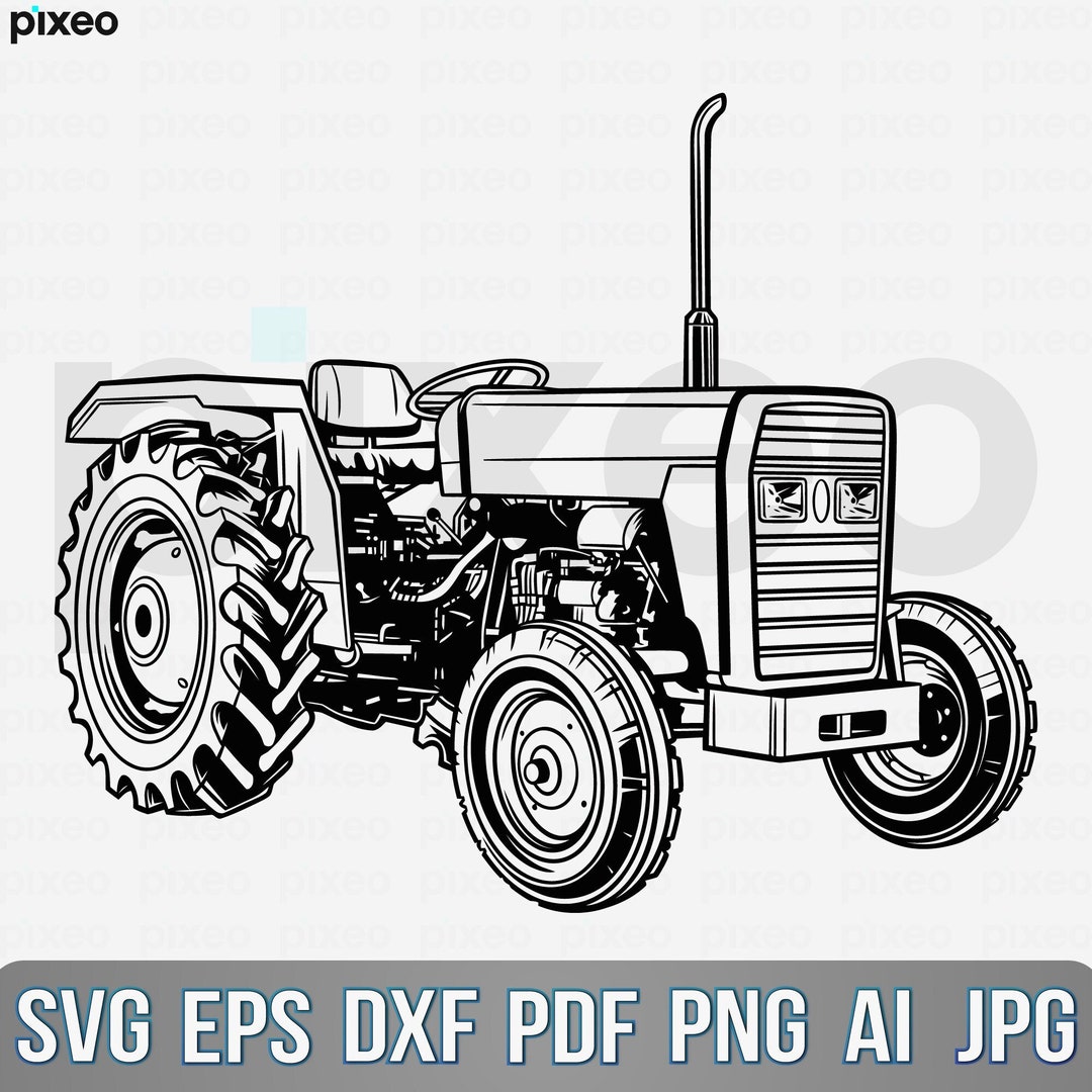 Farm Tractor Svg, Tractor Svg, Tractor Clipart, Farmer Svg, Tractor ...