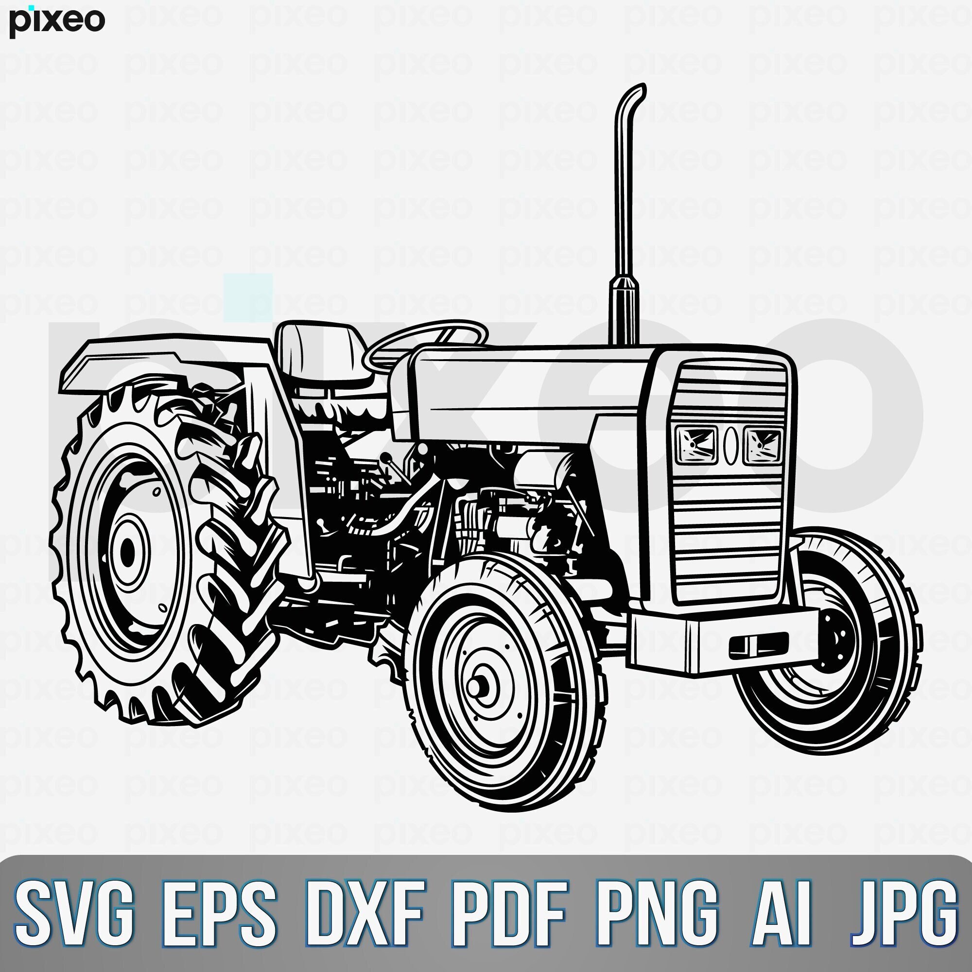 Farm Tractor Svg Tractor Svg Tractor Clipart Farmer Svg - Etsy UK