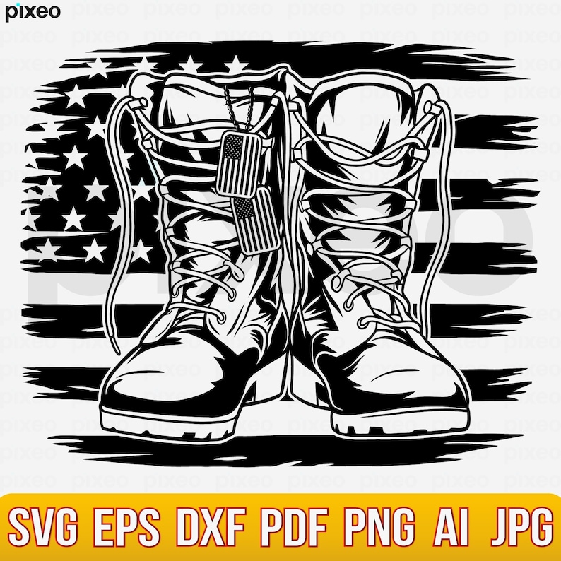 US Combat Boots Svg Army Boots Svg Soldier Boots Svg - Etsy