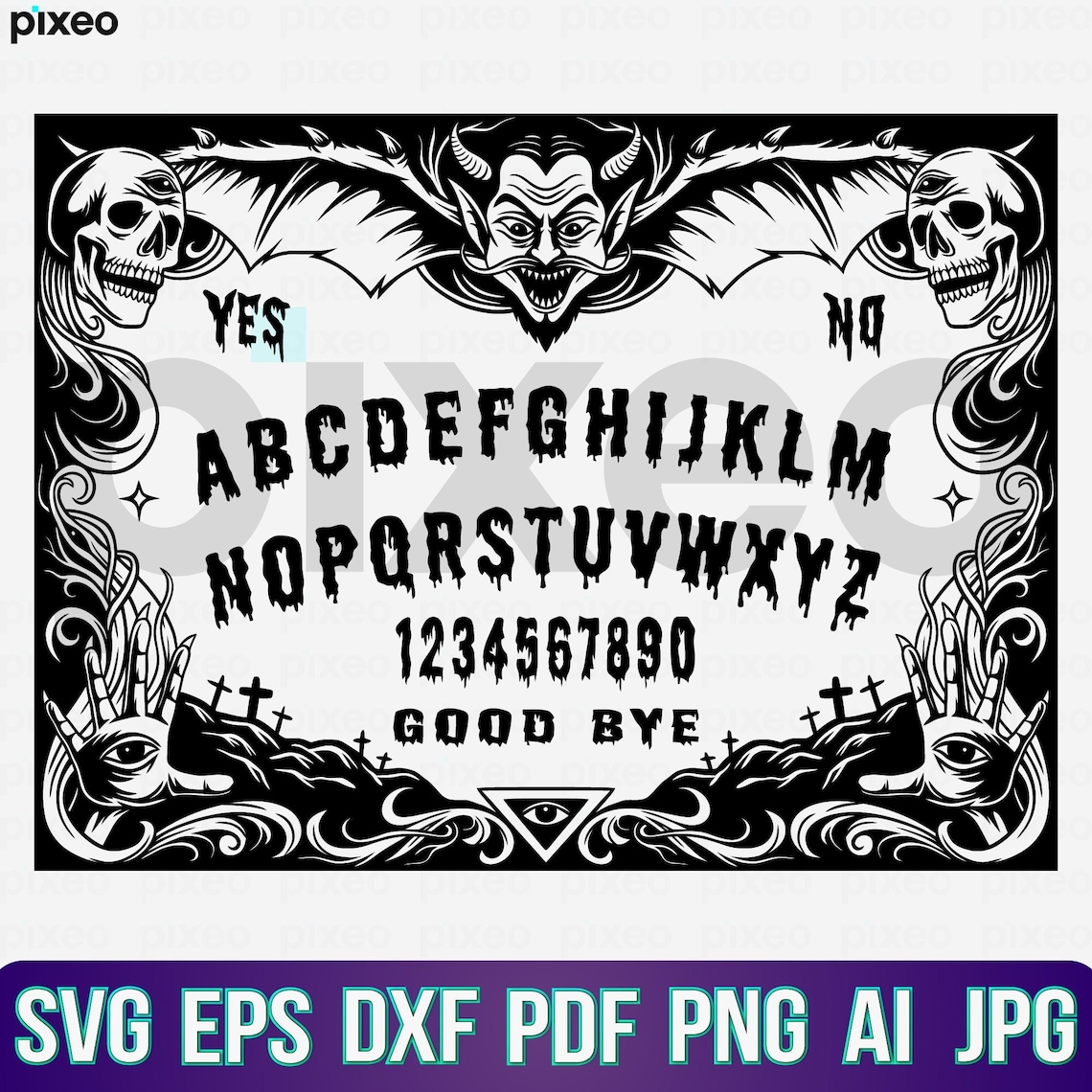 Ouija Board Svg Ouija Board Game Svg Dead Spirit Game Svg - Etsy