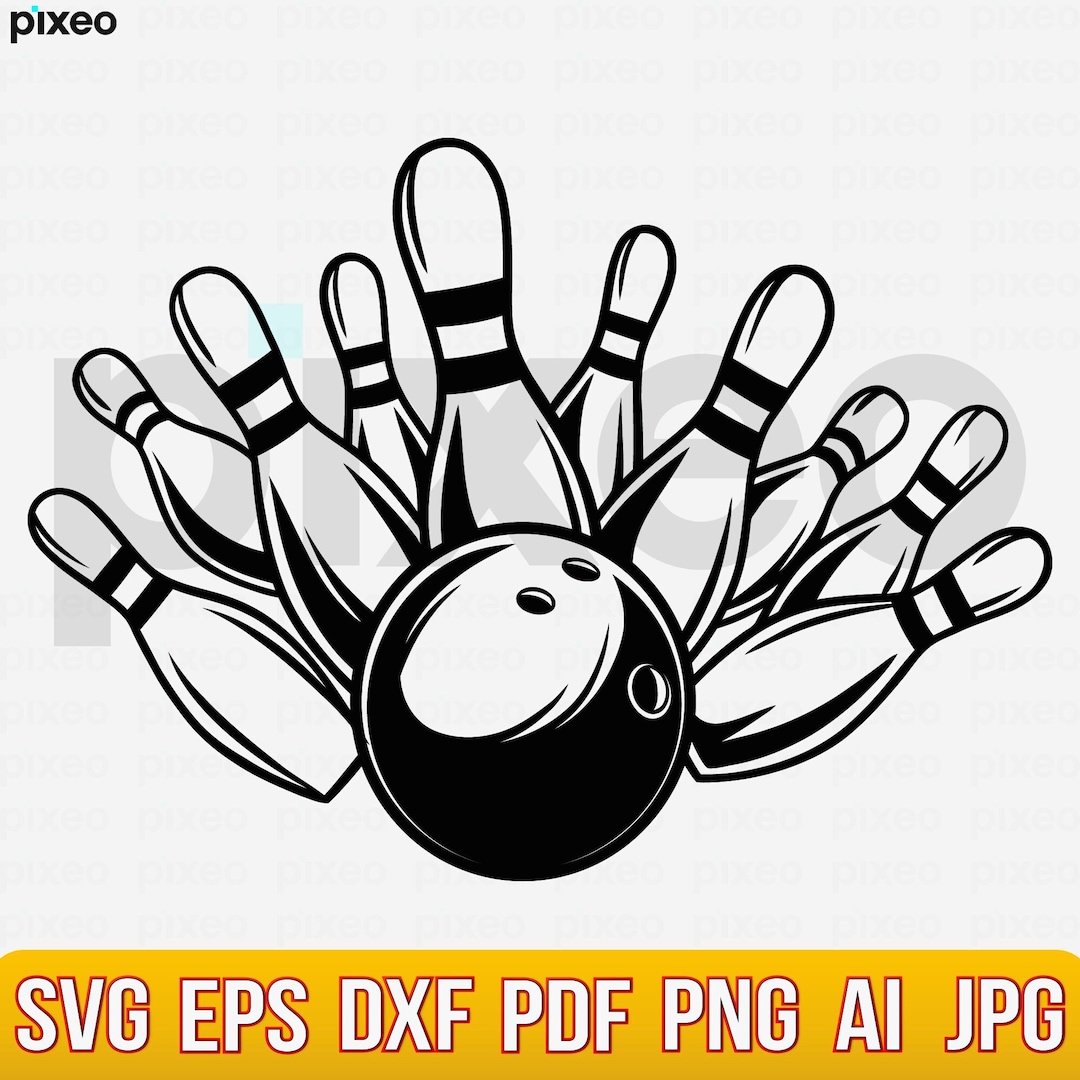 Bowling Svg, Bowling Pins Svg, Bowling Ball Svg, Bowling Cricut Png ...