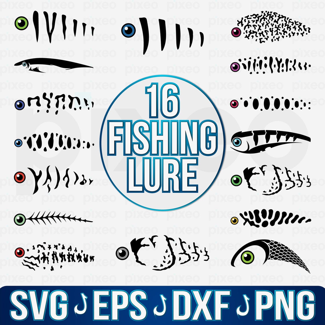 Fishing Lure SVG Fishing Lure Pattern SVG Fishing Lure | Etsy