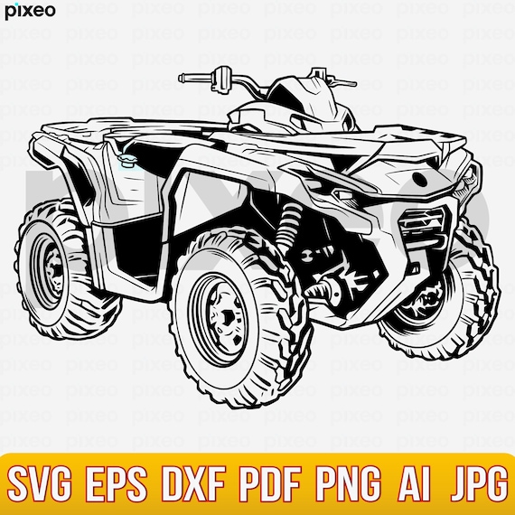 Four Wheeler Coloring Page