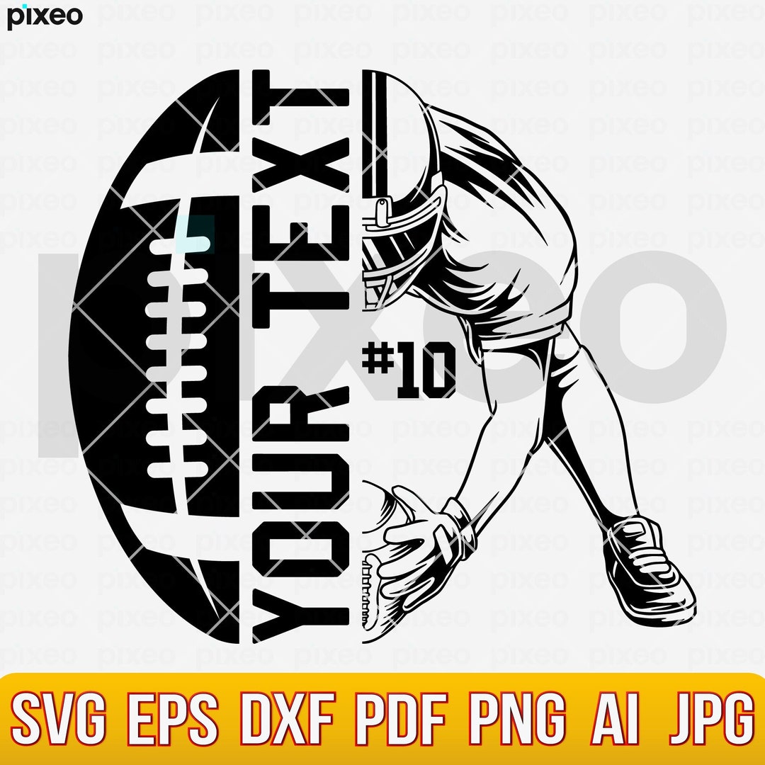 Football Player Svg Football Svg Football Name Svg Football - Etsy