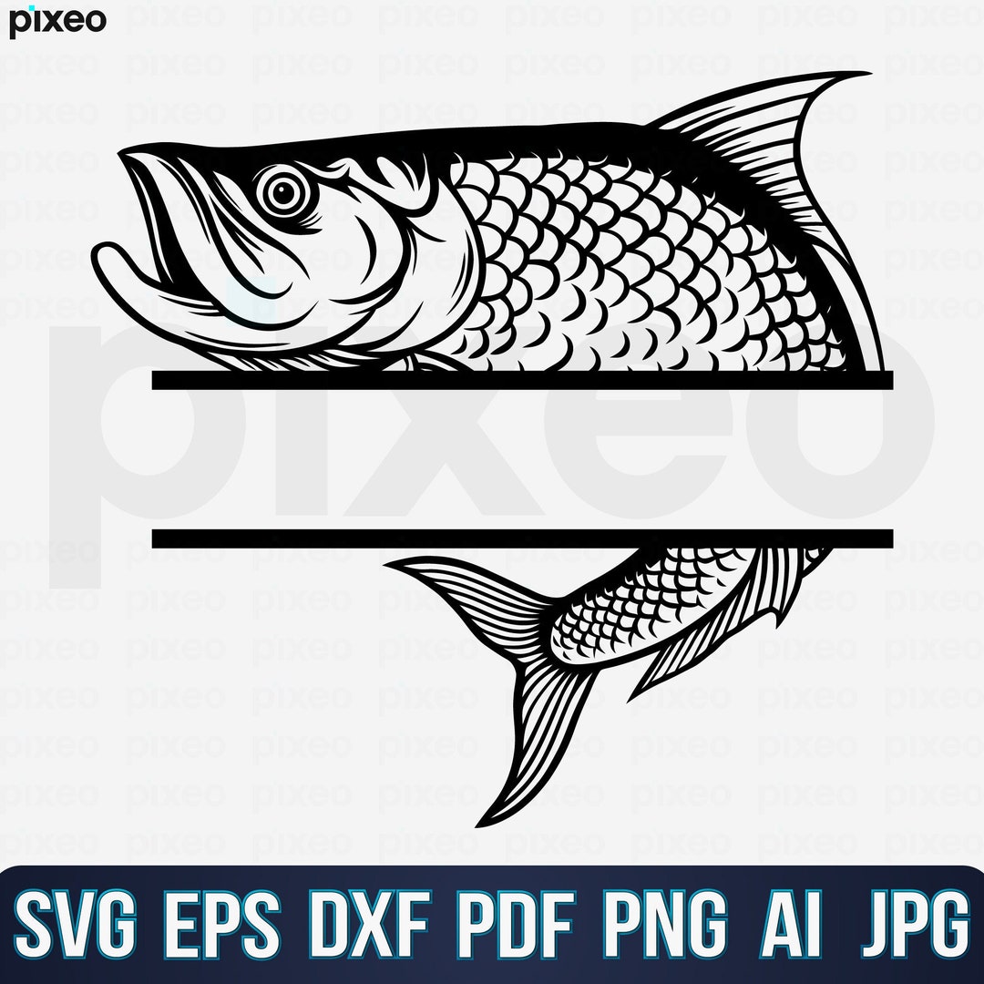 Tarpon Fishing Name Svg, Fishing Svg, Tarpon Fish Svg, Tarpon Clipart ...