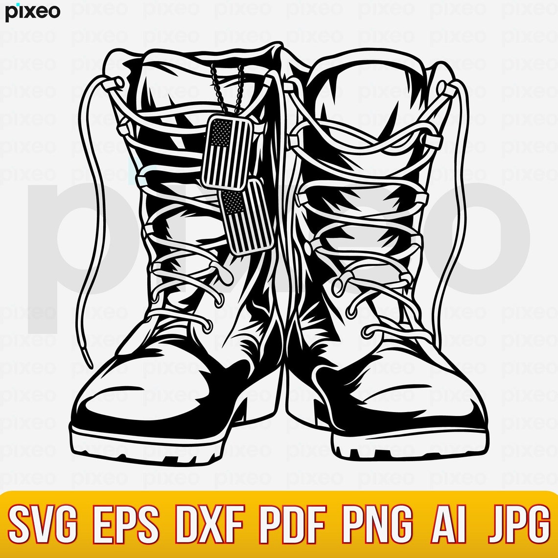 Combat Boots Svg Army Boots Svg Soldier Boots Svg Military - Etsy