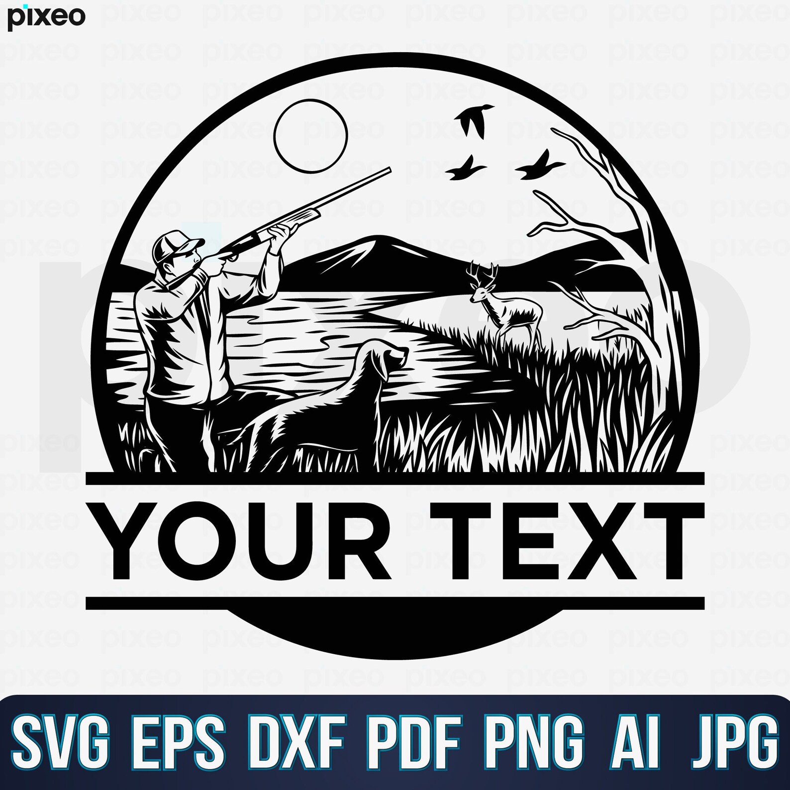 Hunting Svg Hunting Name Svg Deer Hunting Svg Hunting - Etsy