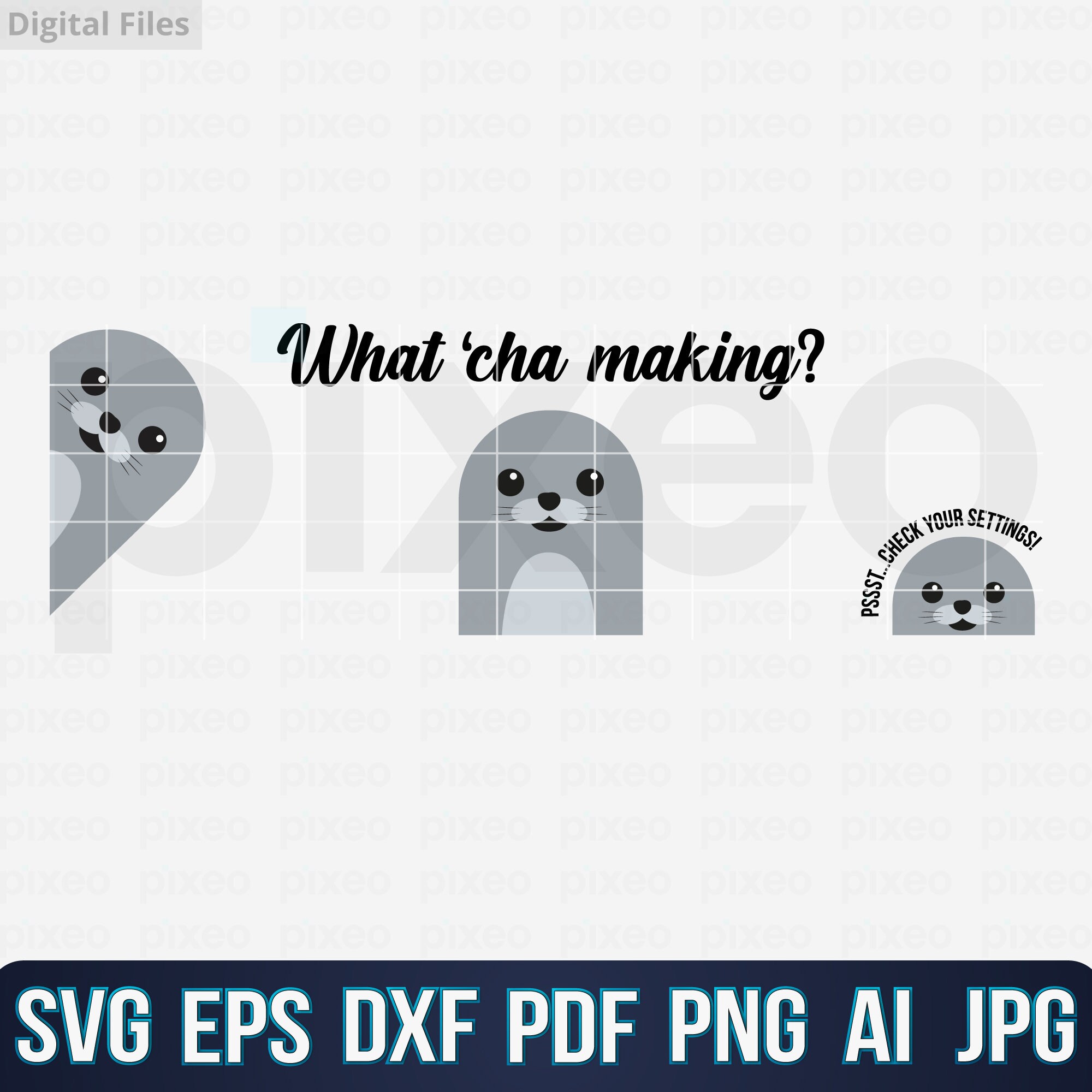 What'cha Making Seals Svg Seal Svg What Cha Making Svg - Etsy