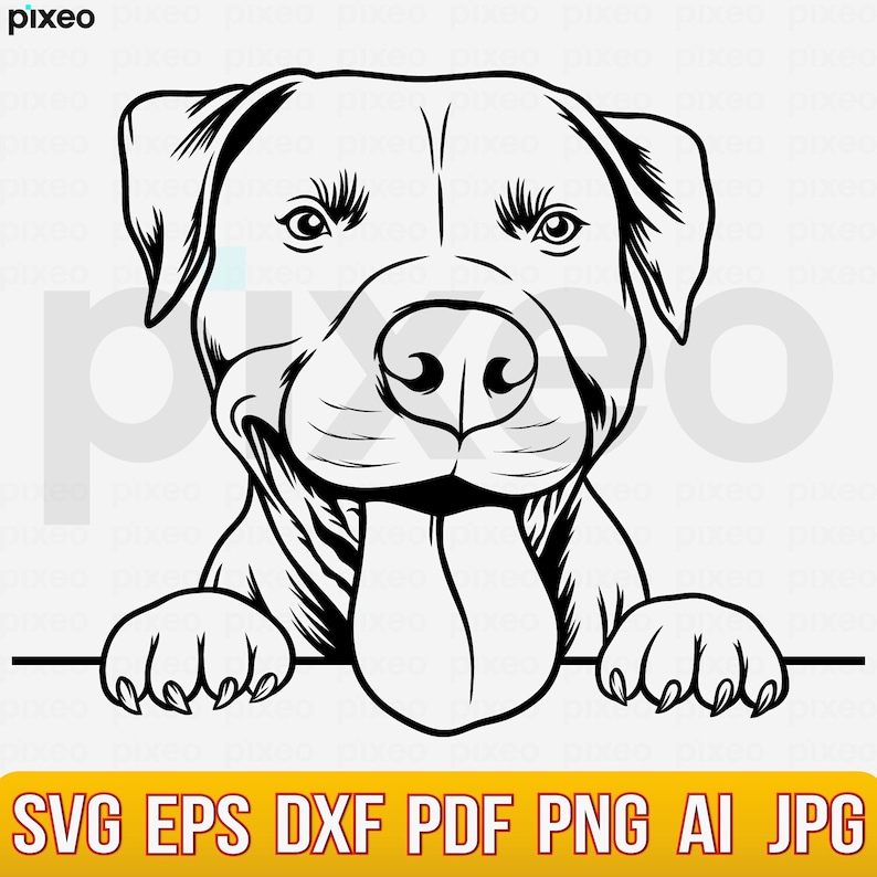 Pitbull Svg American Pit Bull Svg Pitbull Clipart Pitbull - Etsy