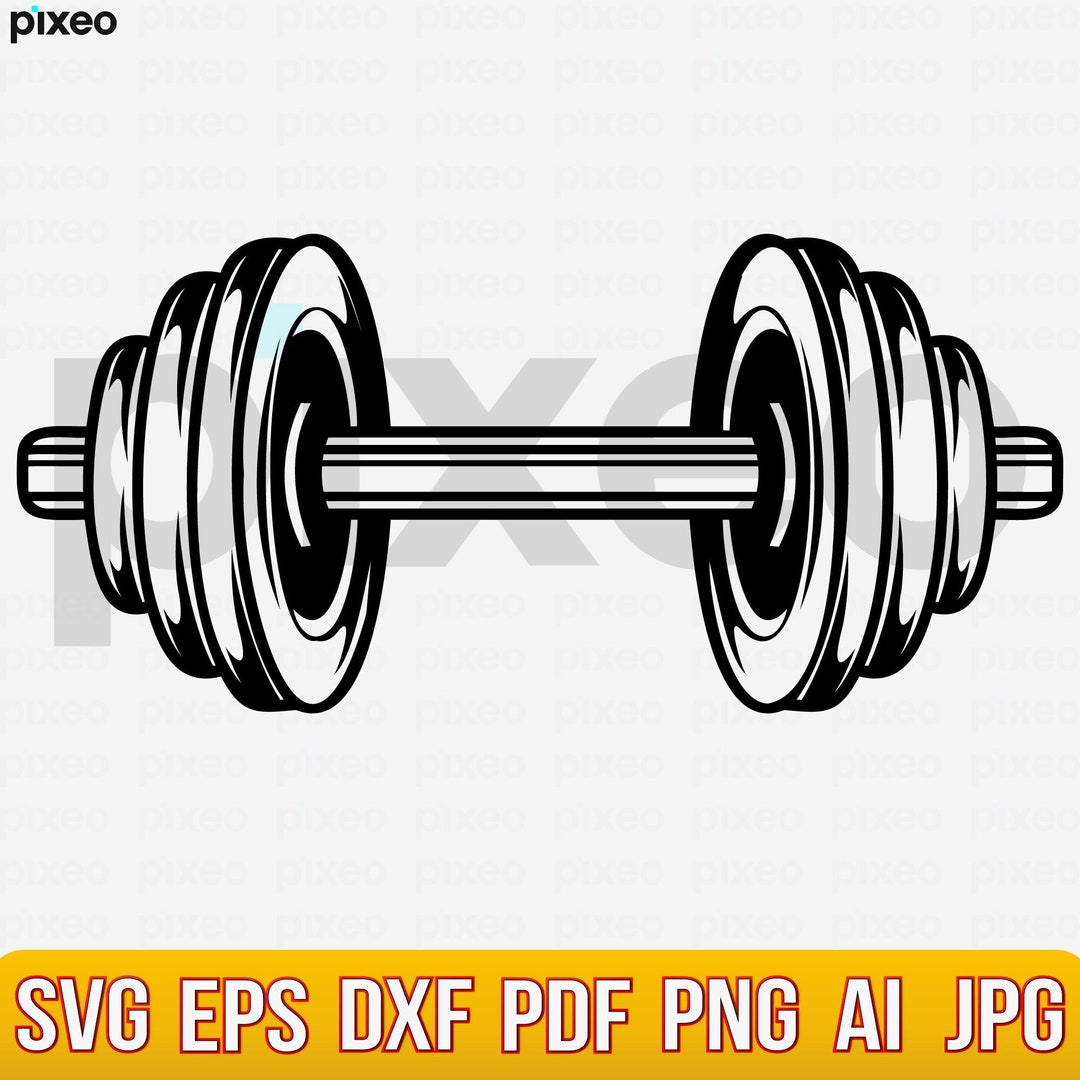 Dumbbell Svg, Barbell Svg, Weight Hand Dumbbell Svg, Hantel Svg ...