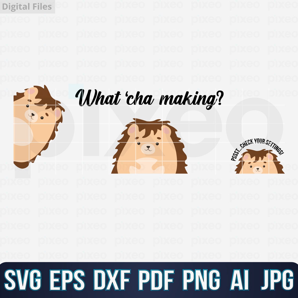 What'cha Making Hedgehogs Svg Hedgehog Svg What Cha - Etsy