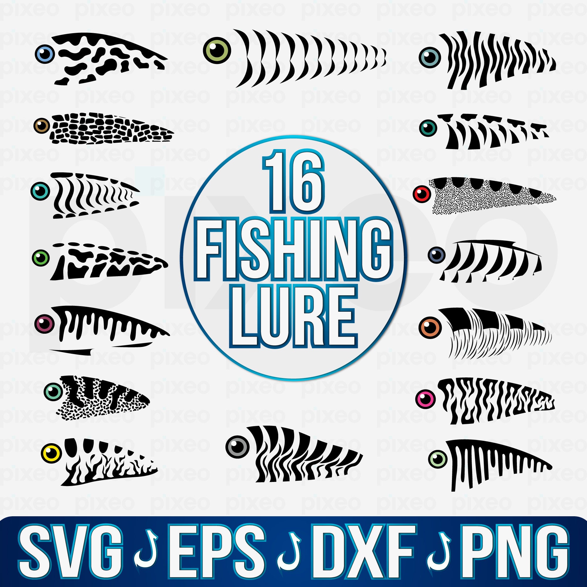 Fishing Lure Bundle SVG, Fish Lure SVG, Fishing Lure Tumbler Svg, Lure ...