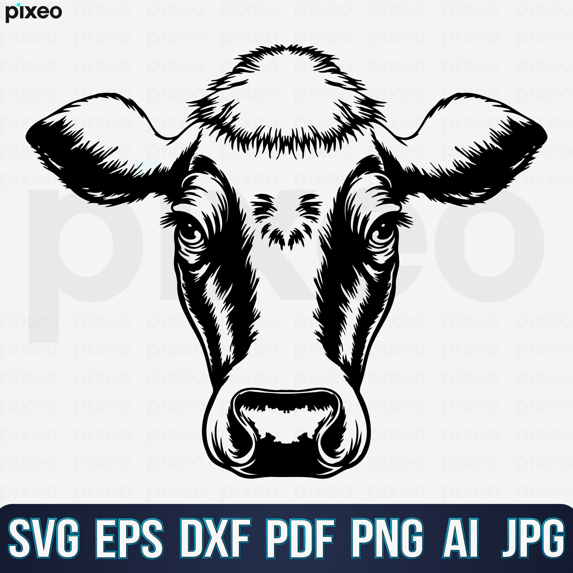 Cow Face Head Svg Cow Svg Cow Flower Svg Cow Head Svg Cow - Etsy Canada