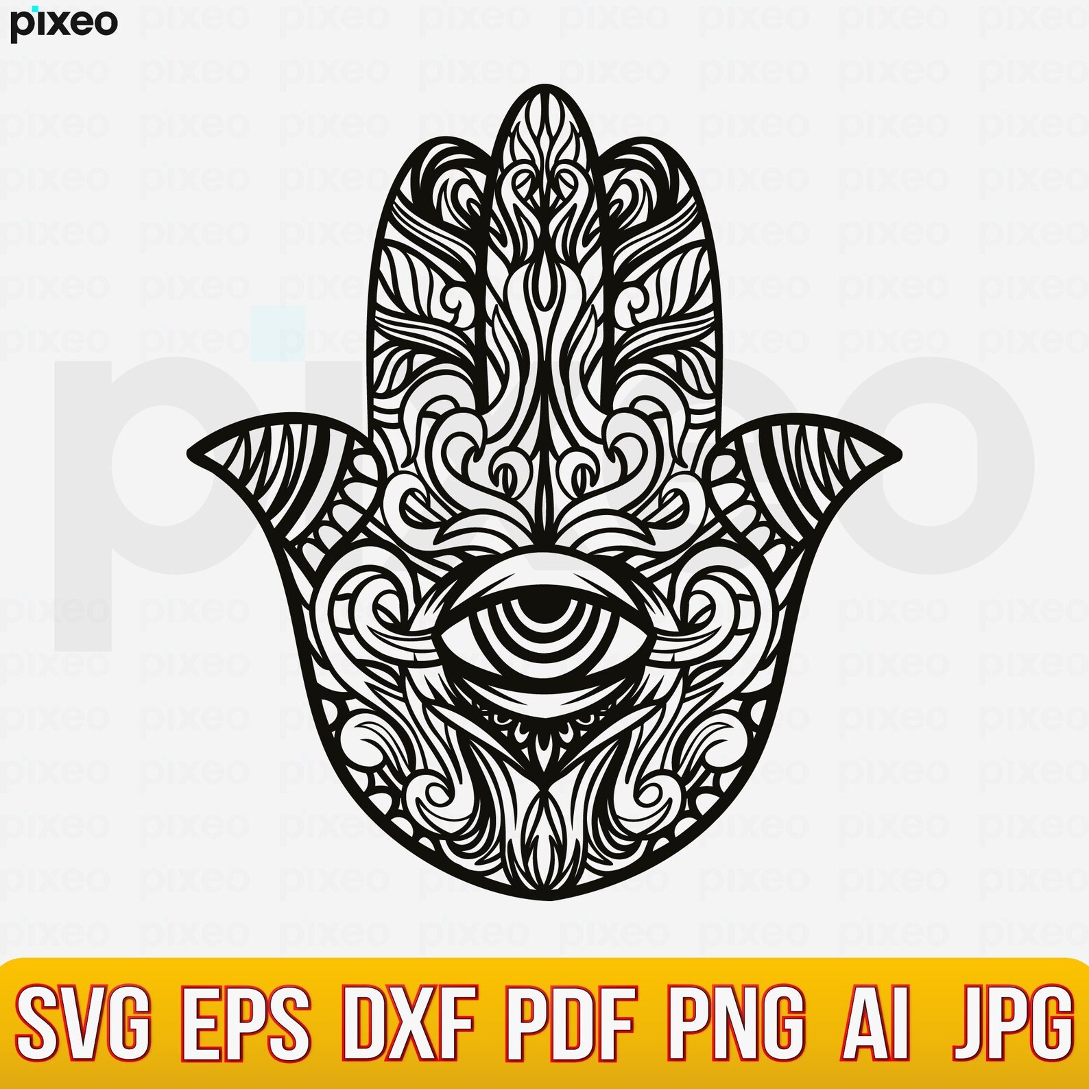 Hamsa Svg Hamsa Hand Svg Hamsa Clipart Hamsa Shirt Mandala - Etsy
