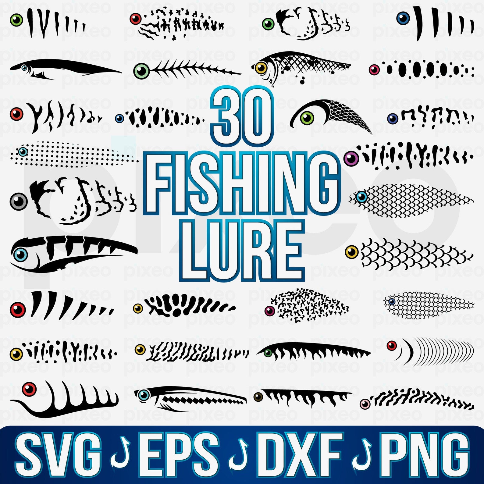 Fishing Lure SVG Fishing Lure Pattern SVG Fishing Lure - Etsy Canada